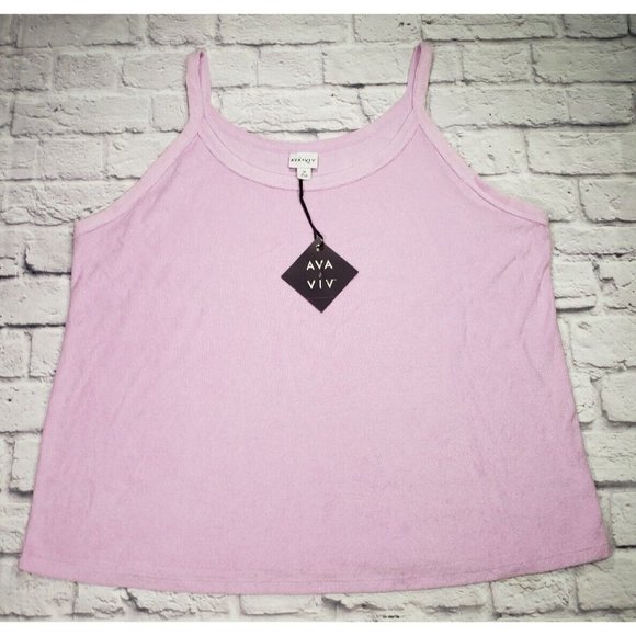 Ava & Viv | Tops | Ava Viv Womens Terry Cloth Spaghetti Strap Tank Top ...